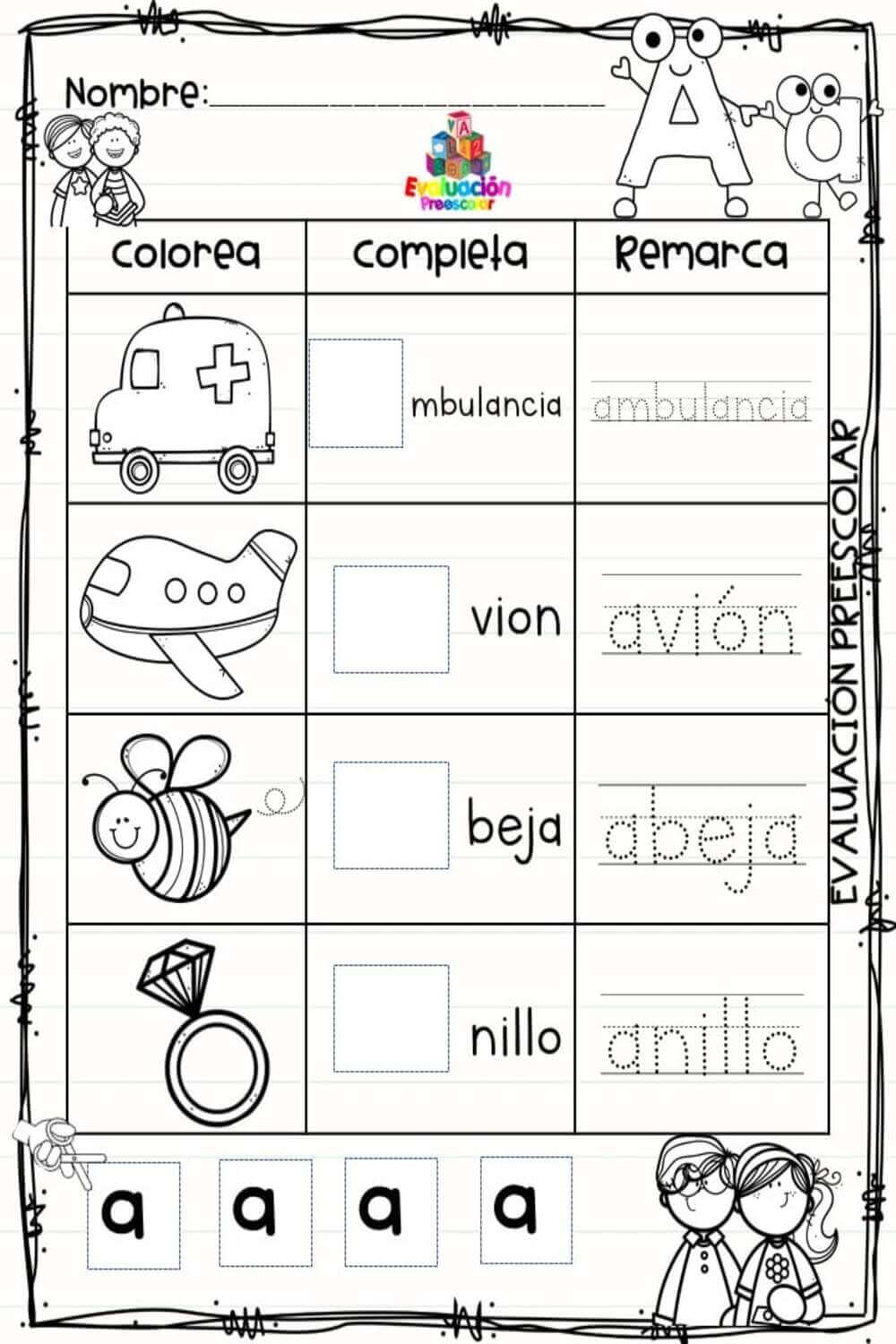 Traza, Escribe y Remarca Vocales | Mundo de Rukkia