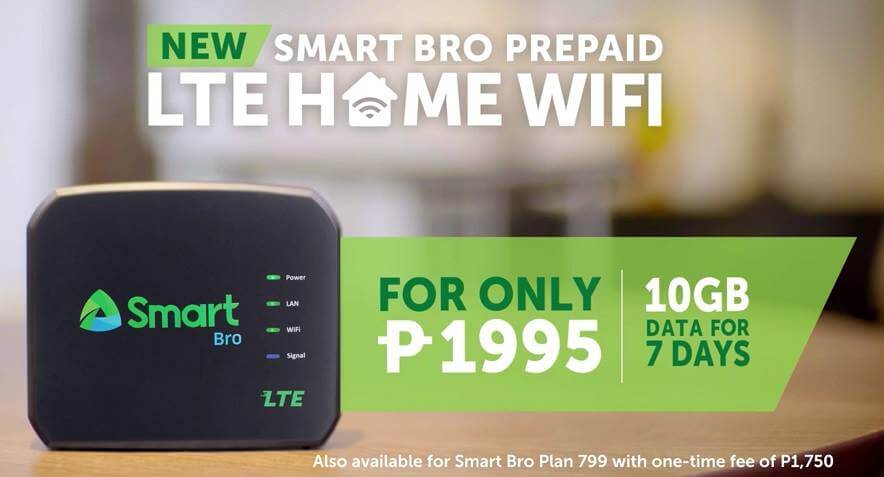 Smart Launches Smart Bro Prepaid LTE Home WiFi for only Php1,995 with ...