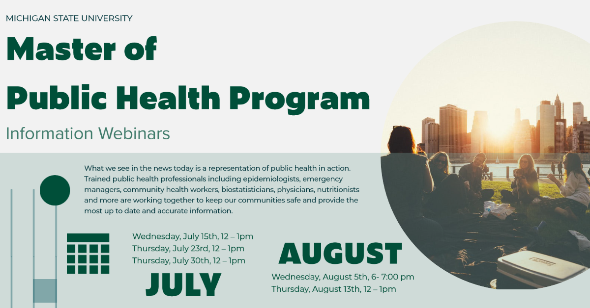 MSU Master of Public Health Program To Host Set of Information Webinars ...
