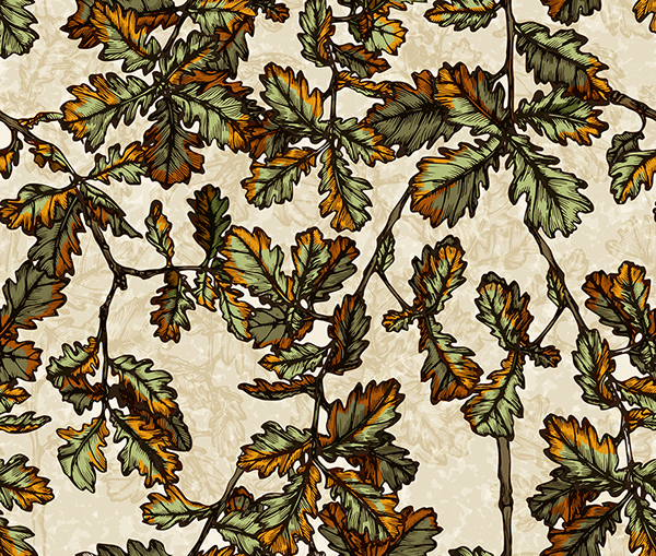 Oak leaves pattern