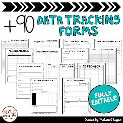 Track Student Data and Stay Organized! | Wild about fifth grade