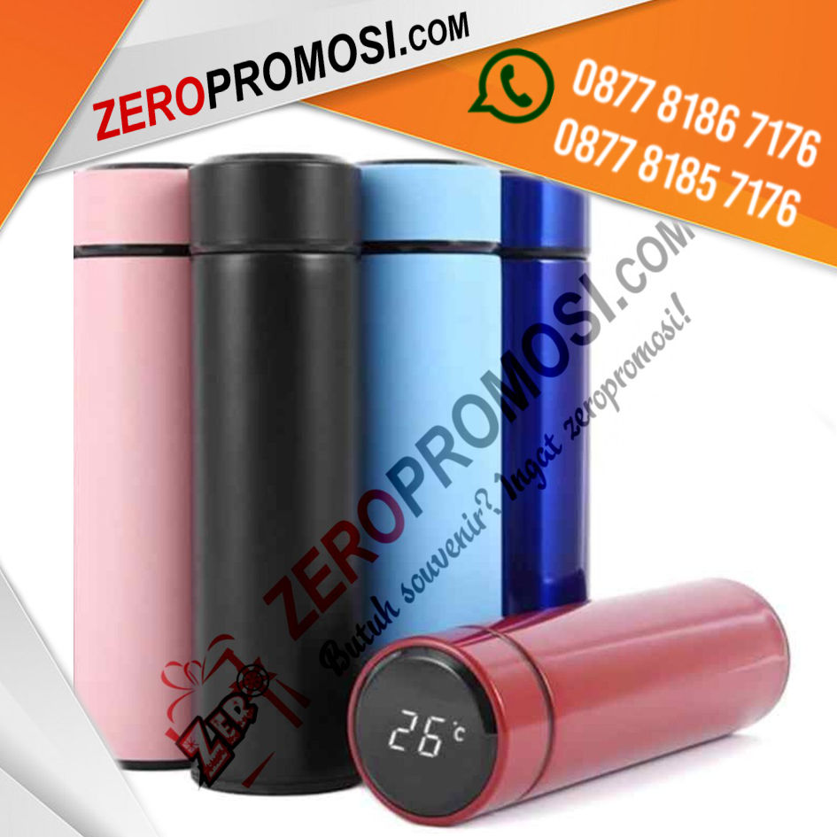 Souvenir Tumbler LED - Vacuum Thermos Digital Smart | zeropromosi ...