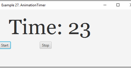 100 JavaFX Tutorials: 27. AnimationTimer