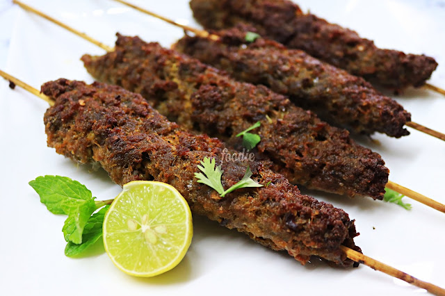 Beef seekh kabab | Beef Kabab with & without oven