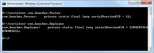 Hauchee S Programming Notes Inheritance Of Serializable Class
