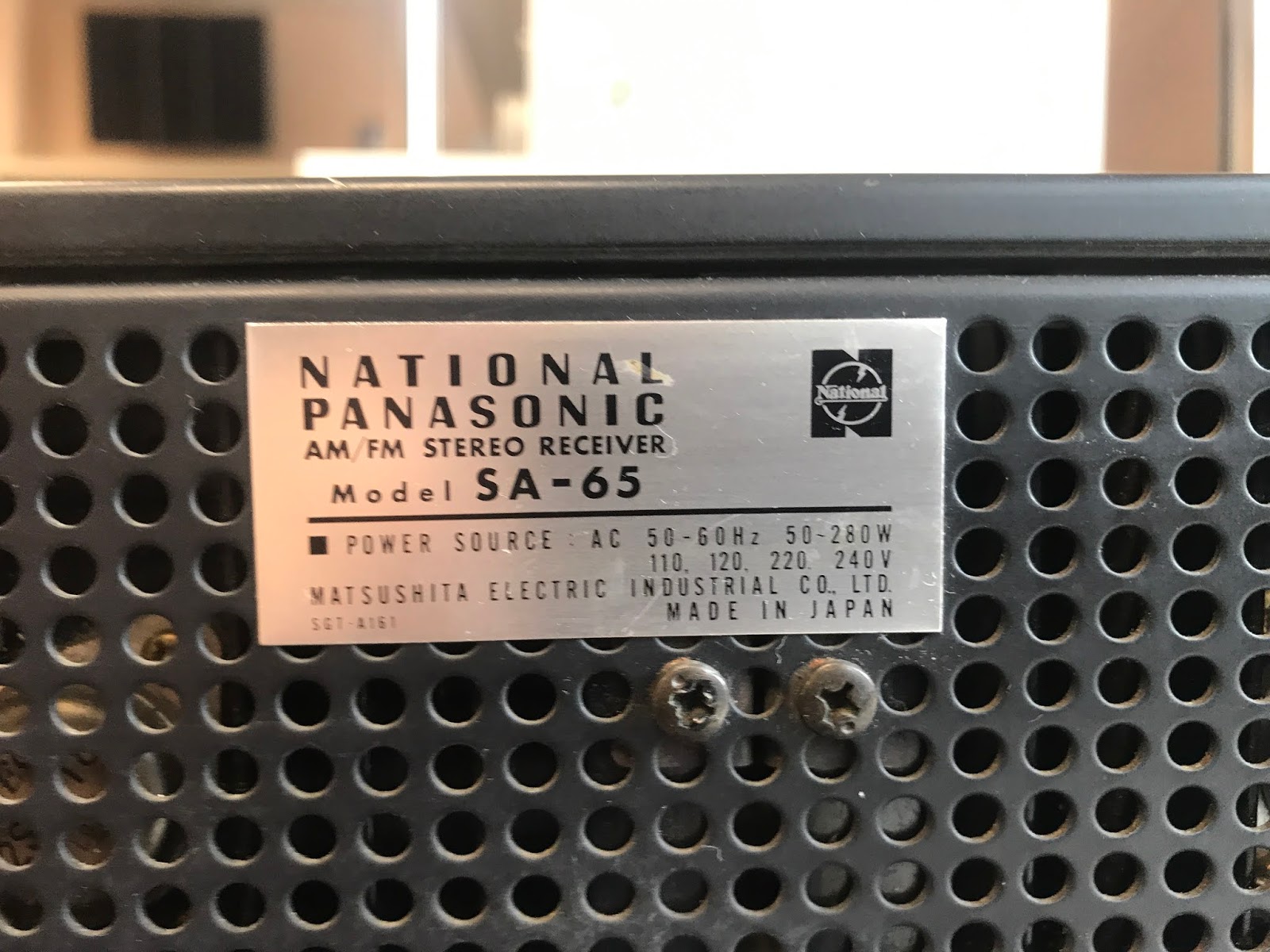Infrequent Sound [sex.tex] technology: National Panasonic SA-65 Stereo ...