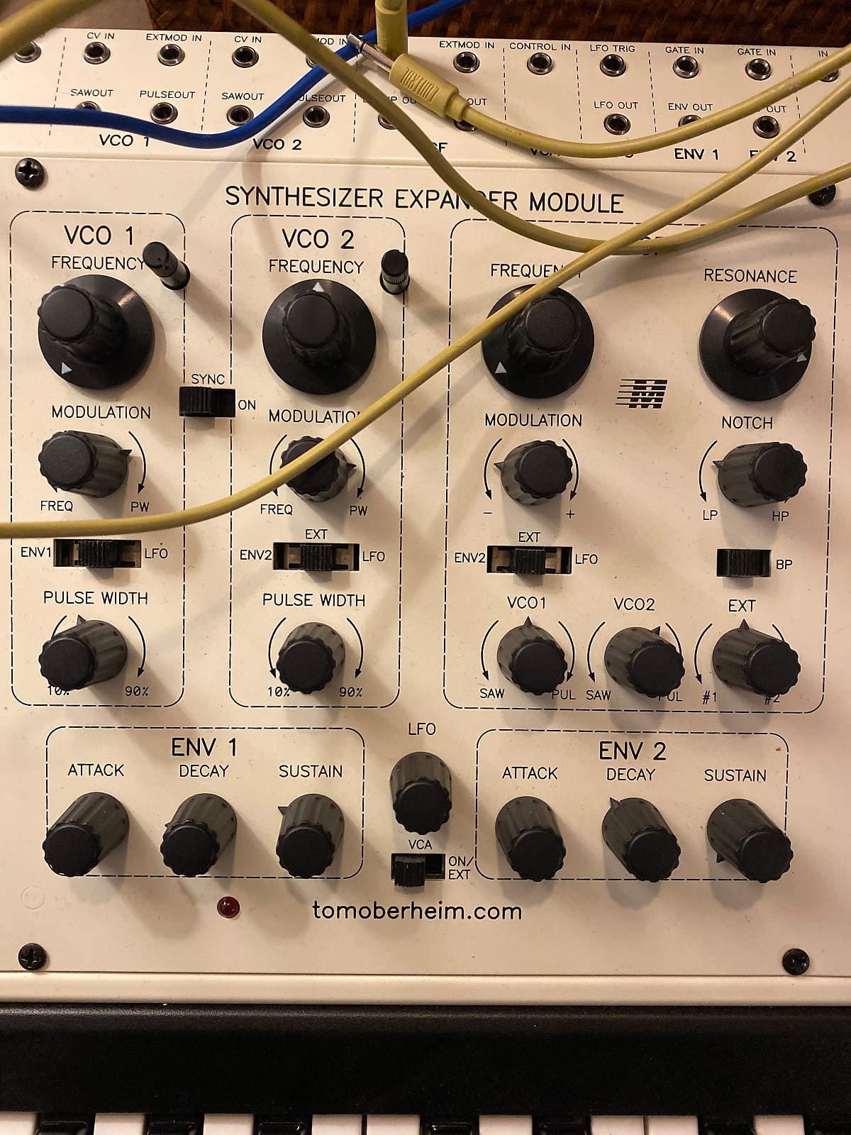 MATRIXSYNTH: Oberheim Two Voice Pro Cream/White SN 0346