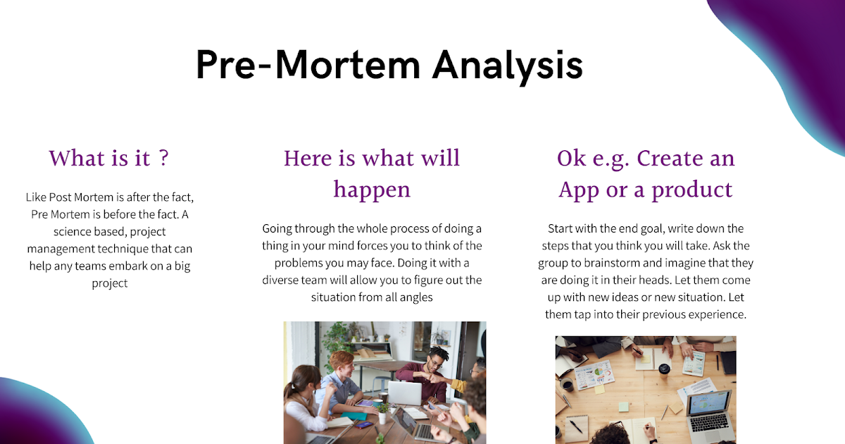 What is Pre-Mortem Analysis and how to use it