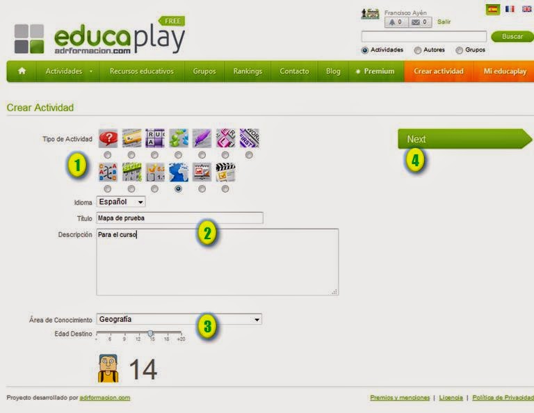 Profesor de Historia, Geografía y Arte: Tutorial Educaplay (2) Actividad mapa interactivo