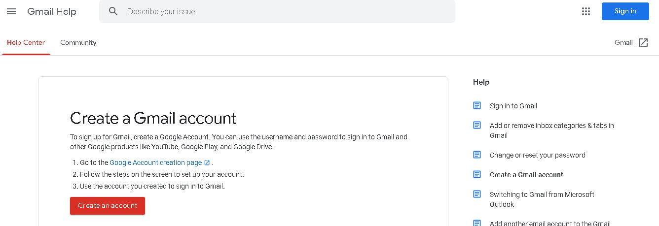 How to Create Gmail Account with Pictures