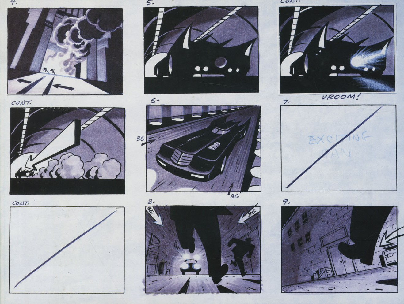 Living Lines Library: Batman (TV Series 1992–1995) - Storyboards