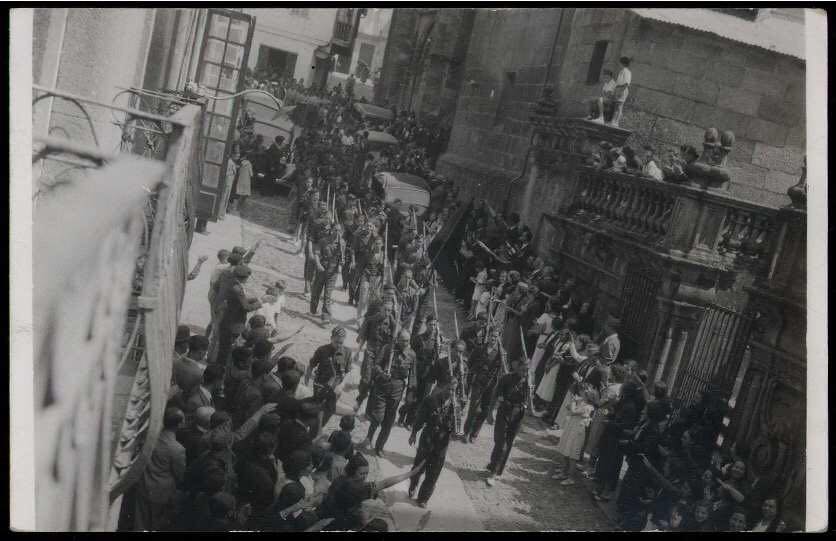 Ourense no tempo: Aquella Historia II "Desfile de Falangistas"