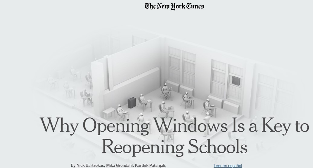 Anabela Magalhães: "Why Opening Windows Is a Key to Reopening Schools"
