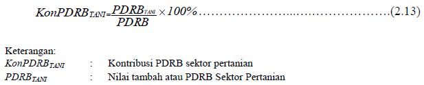 Kontribusi dan Kinerja Sektor Pertanian dalam Pembangunan