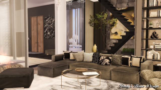 June Release: Sims 4 Luxury Penthouse 6月發行: 現代奢華閣樓 (FREE) [Ruby Red Sims]