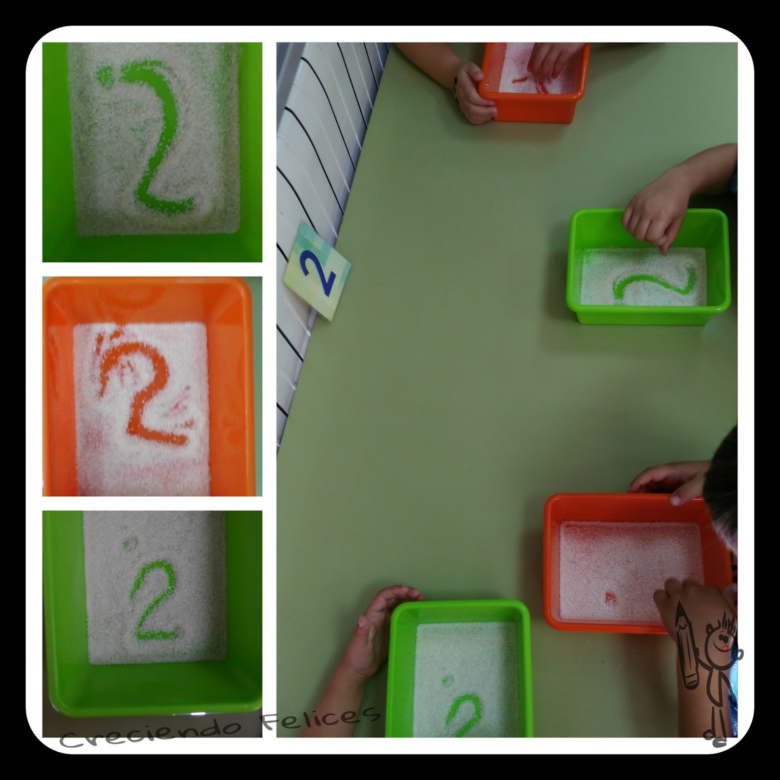 CRECIENDO FELICES: TRAZOS CON SÉMOLA