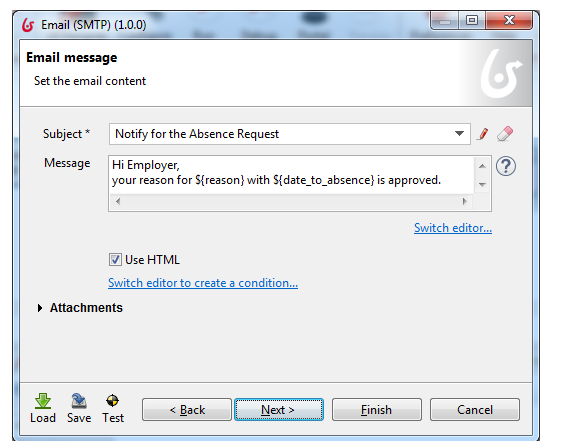 EAI solutions: Example for implementing Email connector in Bonitasoft BPM