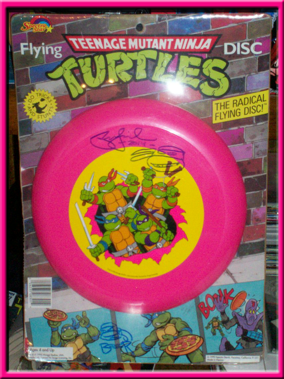 20 Years Before 2000: Autographed TMNT Flying Disc!
