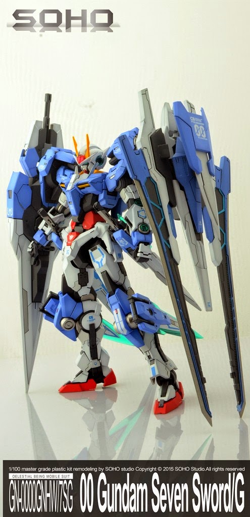 Custom Build: MG 1/100 Full Equipment Gundam 00 Seven Sword/G [XN-Raiser]