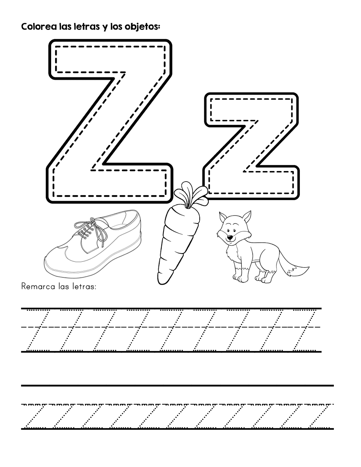 Abecedario para colorear | Materiales Educativos para Maestras