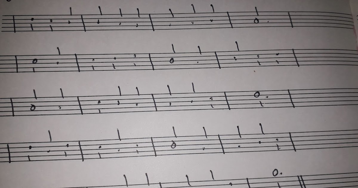 Dotted Half Note or Dotted Minim Ties and Repeat Signs