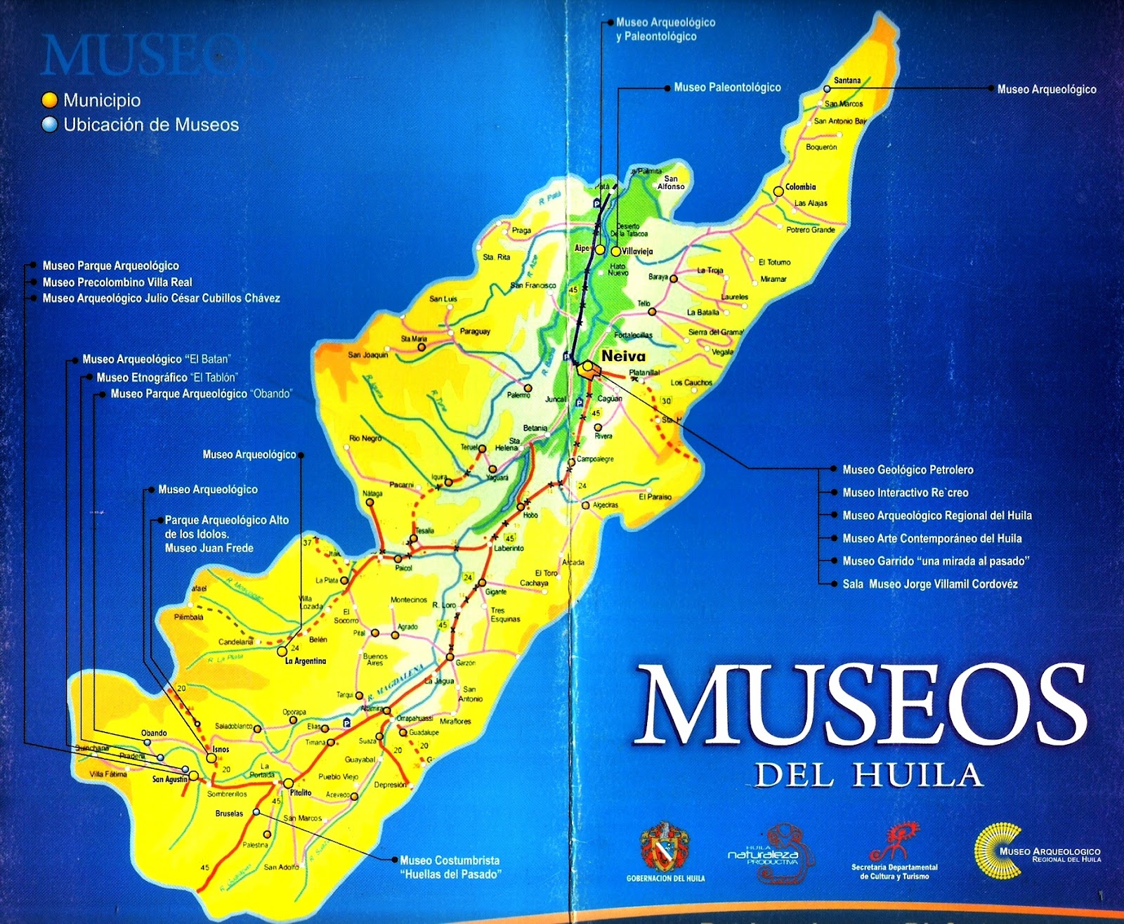 Noticias, Arte, Cultura y Turismo: MAPA HUILA