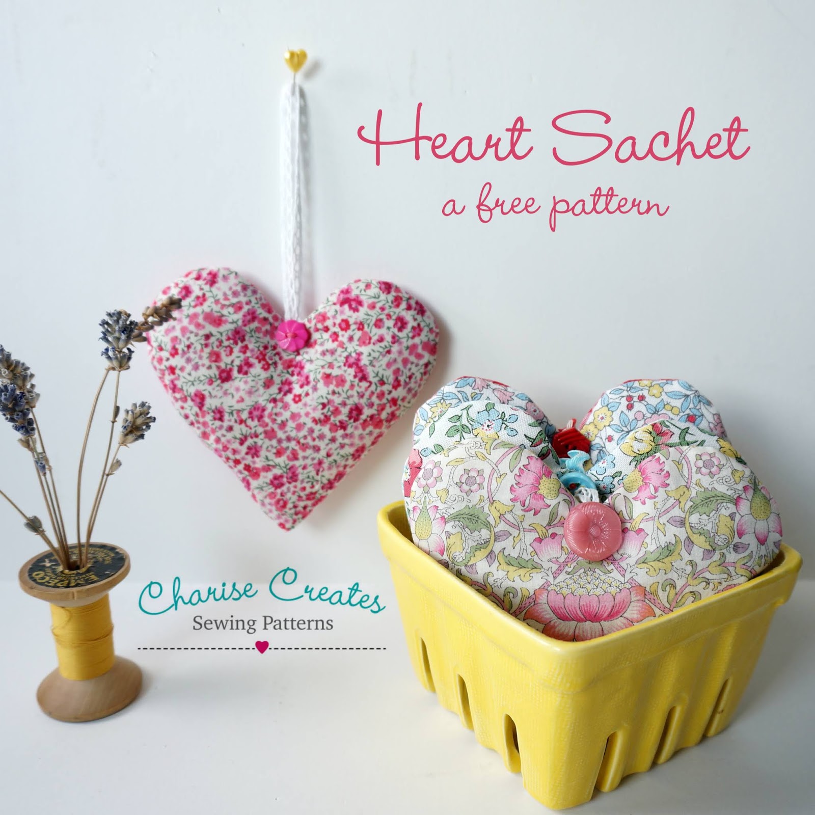 Charise Creates: Heart Sachet ~ a free pattern!