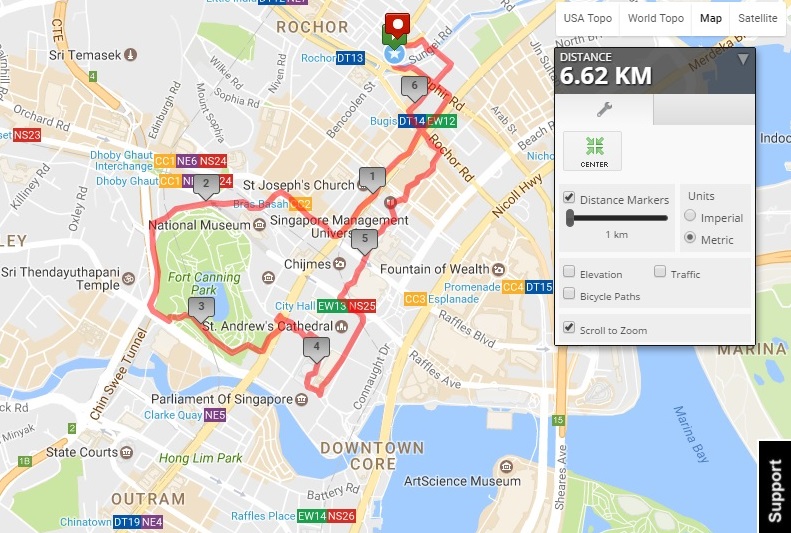 Lari pagi di Singapura ~ West Borneo Road