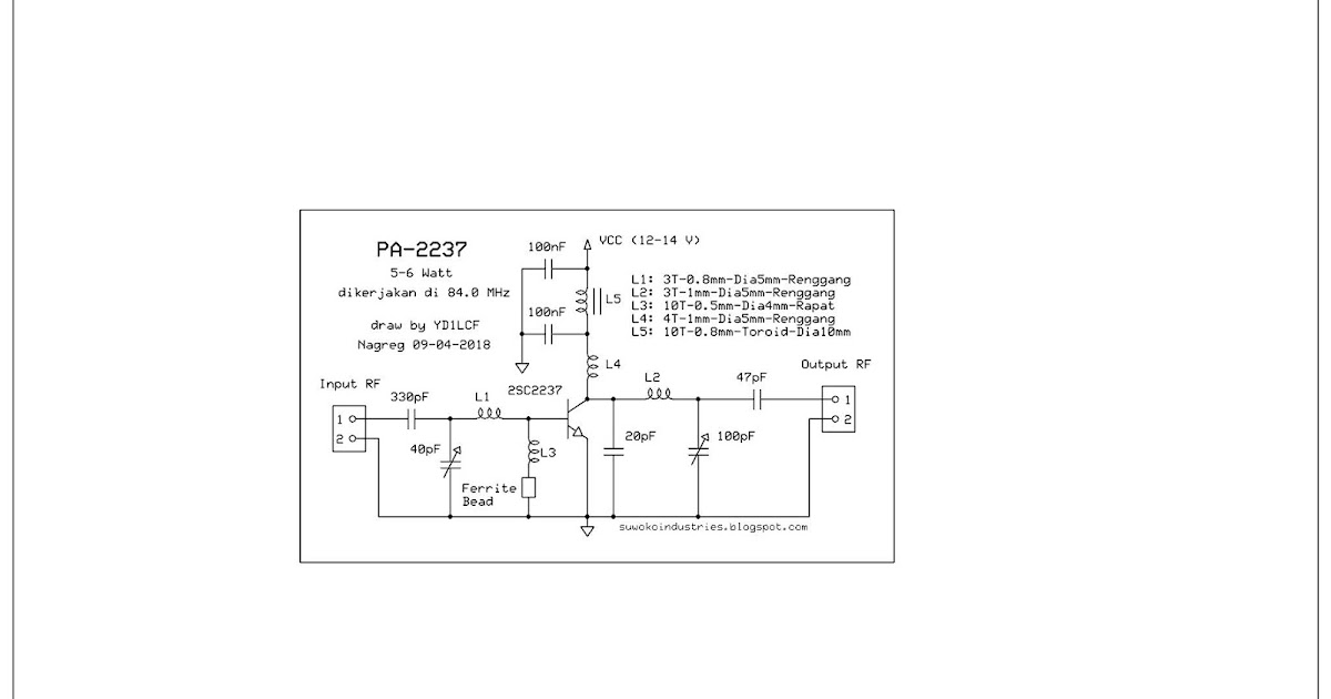 SUWOKO INDUSTRIES: RF PA 2SC2237 PA-2237