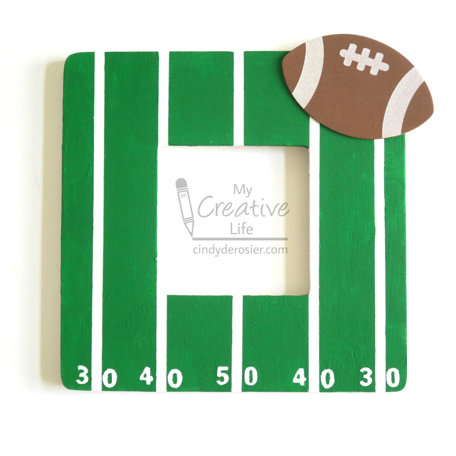 Cindy deRosier: My Creative Life: Football Photo Frame