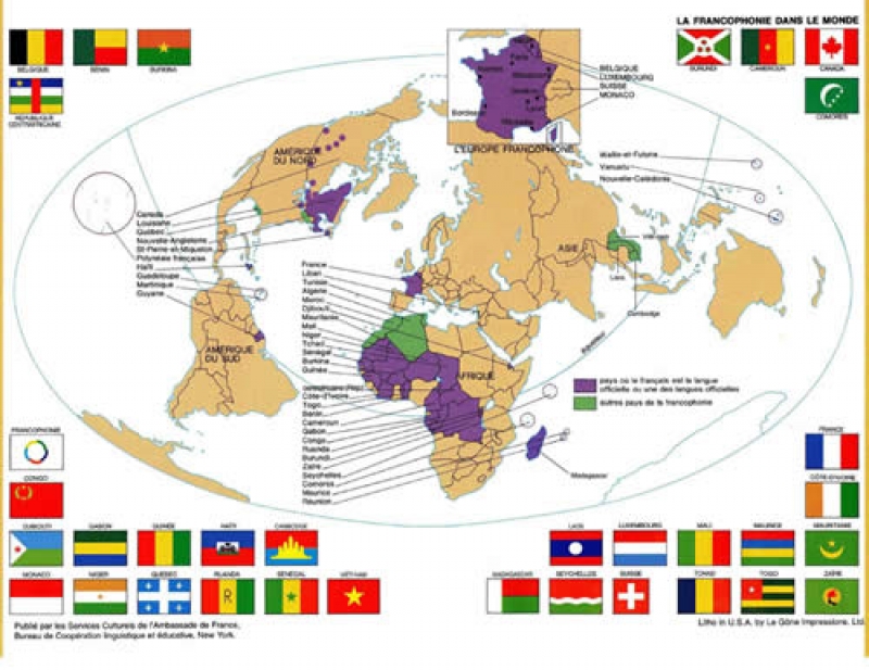 Ici Guetcho: Francophonie. Les cartes.