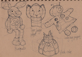 Louis learns to draw: Plush Toys