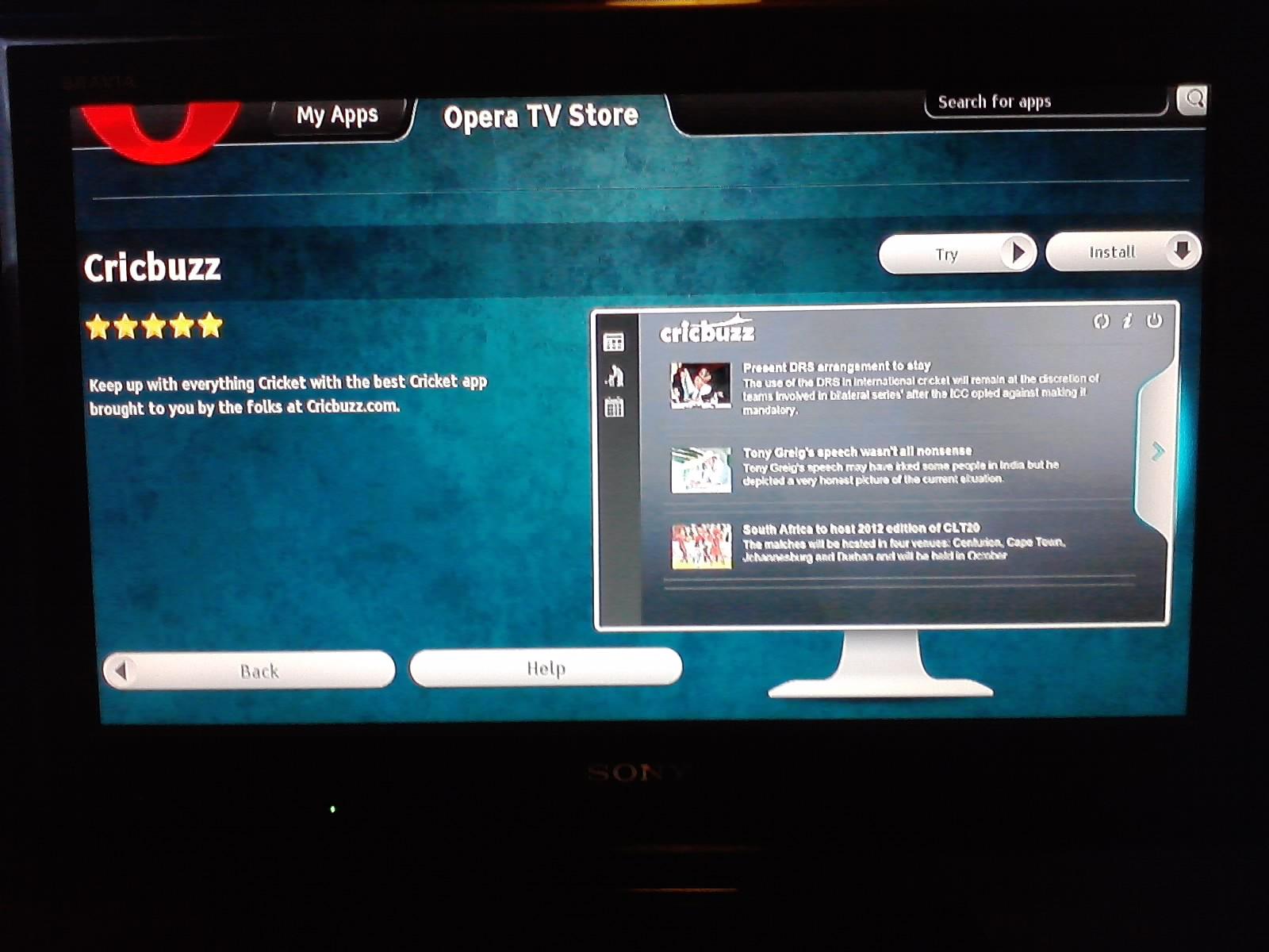 BRAVIA Internet Video : Smart TV from Sony: Opera TV Store
