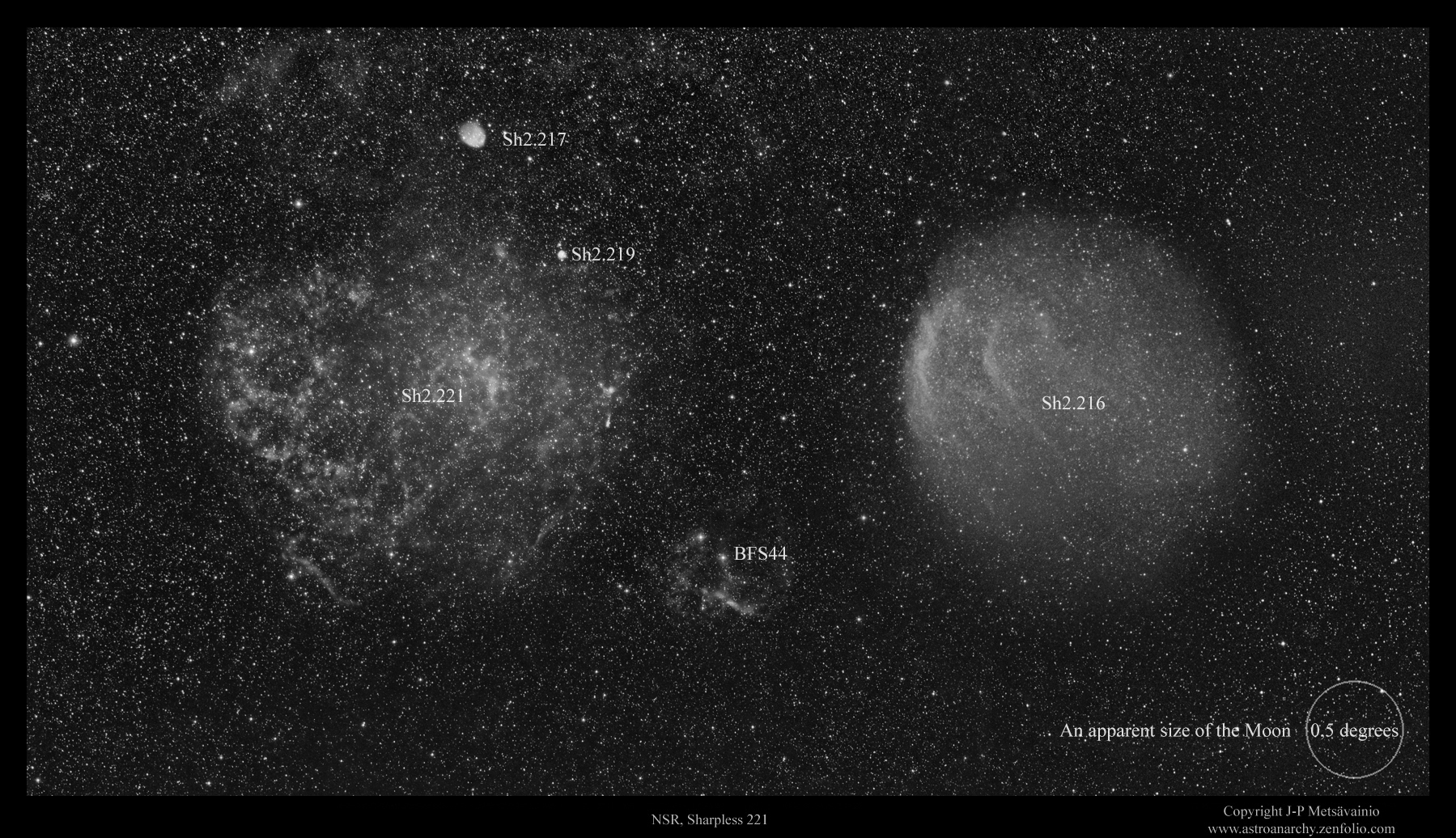 Astro Anarchy: Sh2-221, a supernova remnant in Auriga
