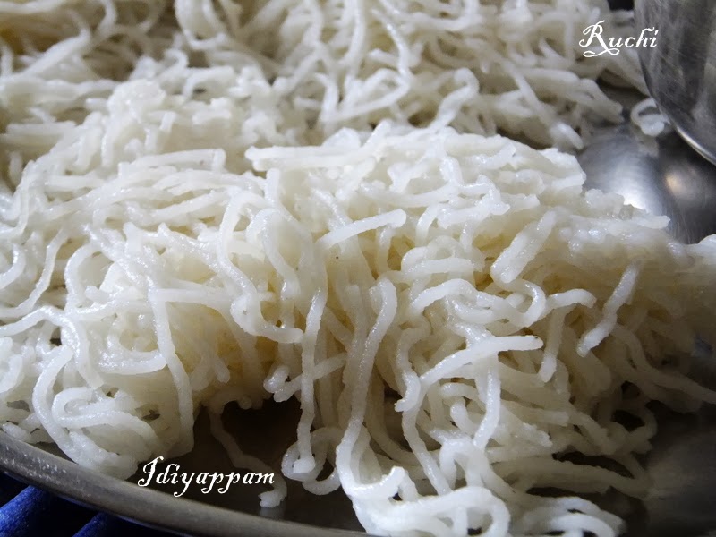 Ruchi: Idiyappam with Vegetable Stew