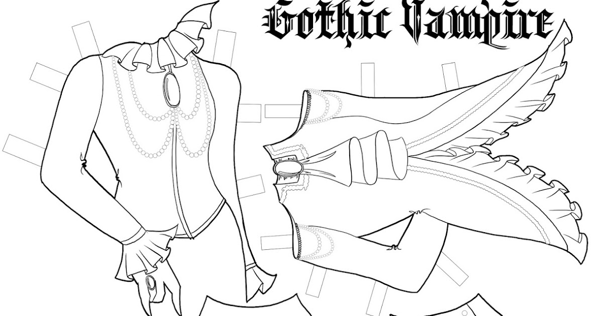 Paper Doll School: Paper Doll Collaboration 2017 - Vampire