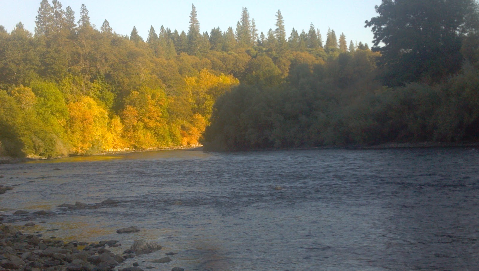 Rogue River Rafting: The Rogue River colors in the fall