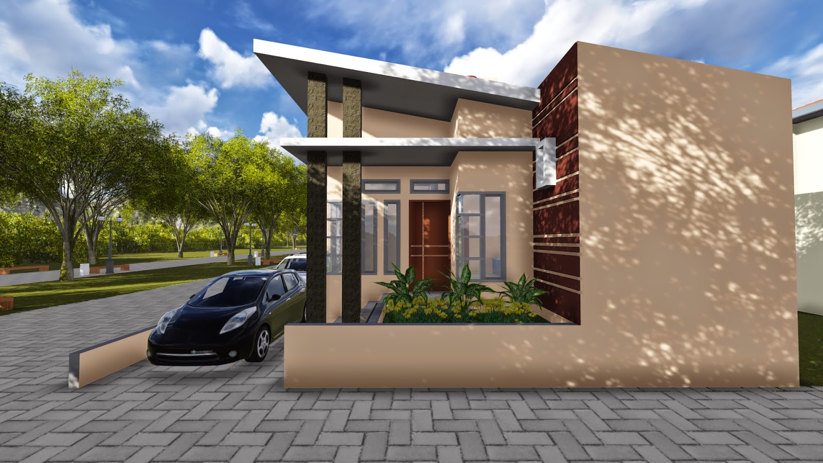 Model Rumah Impianku: Desain dan Pembangunan Rumah Sudut Type 120 Milik Pak Irfan , Makassar