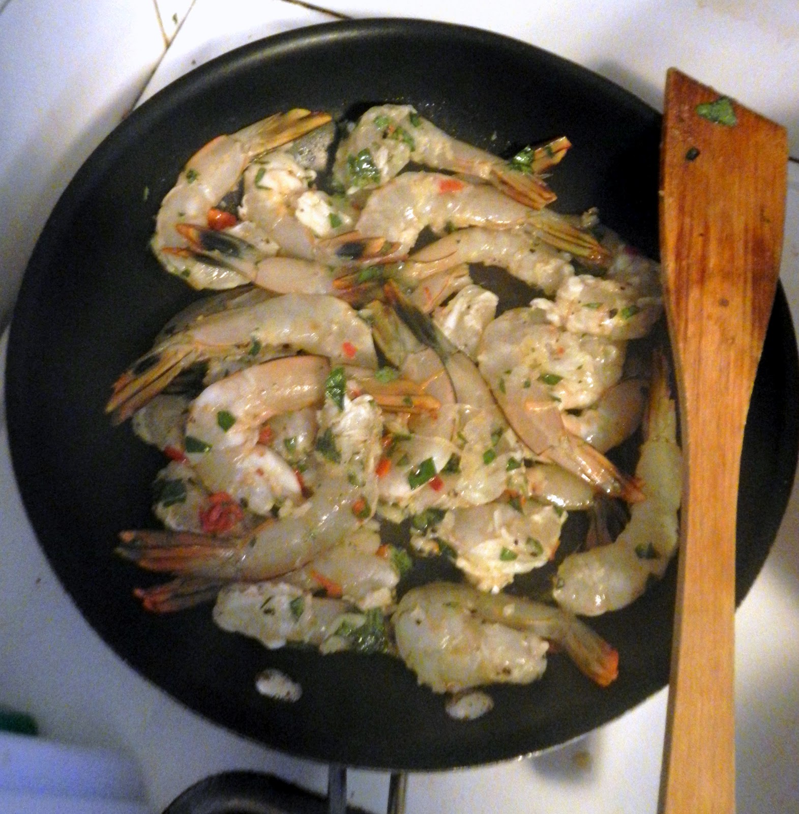 vegerama: Monica Trapaga's Mexican-style garlic prawns