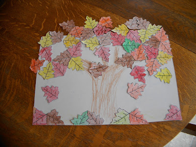 Almost Unschoolers: Fall Leaf Tessellation