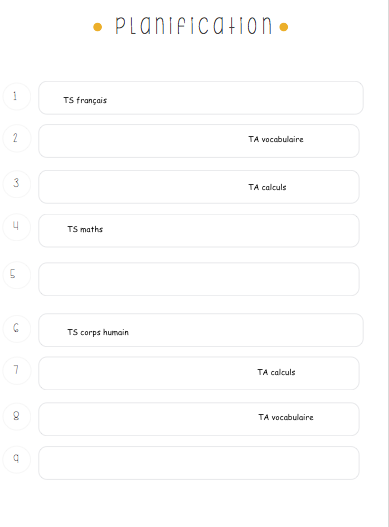 Sur le chemin de l'école: Cahier planification 2020-2021