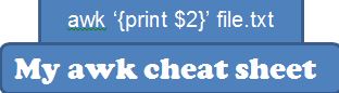 A system engineer's notes: AWK cheat sheet