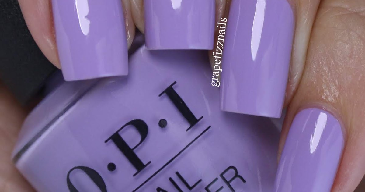Grape Fizz Nails: OPI Don't Toot My Flute Swatch and Review