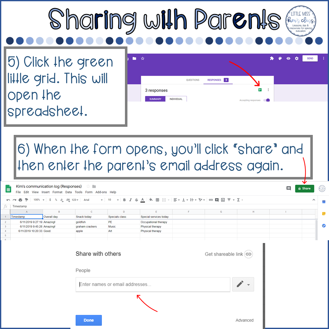 Little Miss Kim's Class: Using Google Forms™ to Communicate with Families