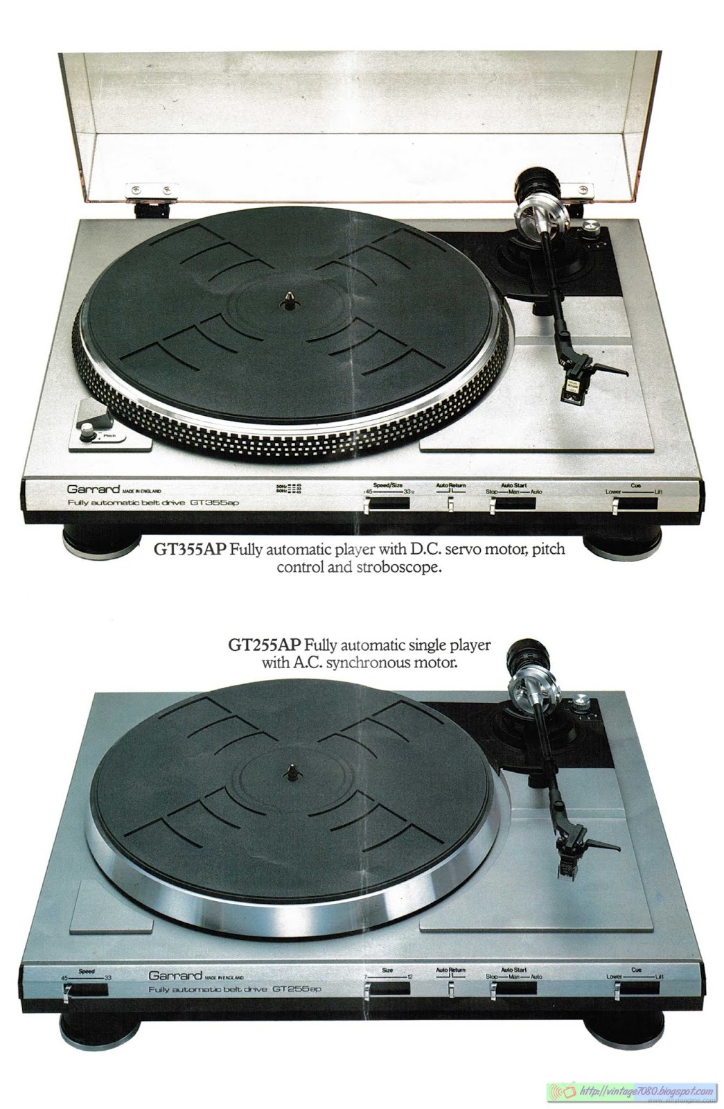 Vintage 70 80: Garrard 01 - Catálogo 1981