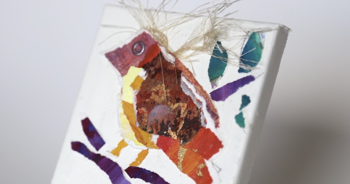 Daily Painters Abstract Gallery: Red Bird, Bird Painting, Textural ...