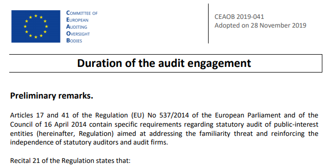 Contable y Fiscal: Guías sobre la duración del encargo de auditoría