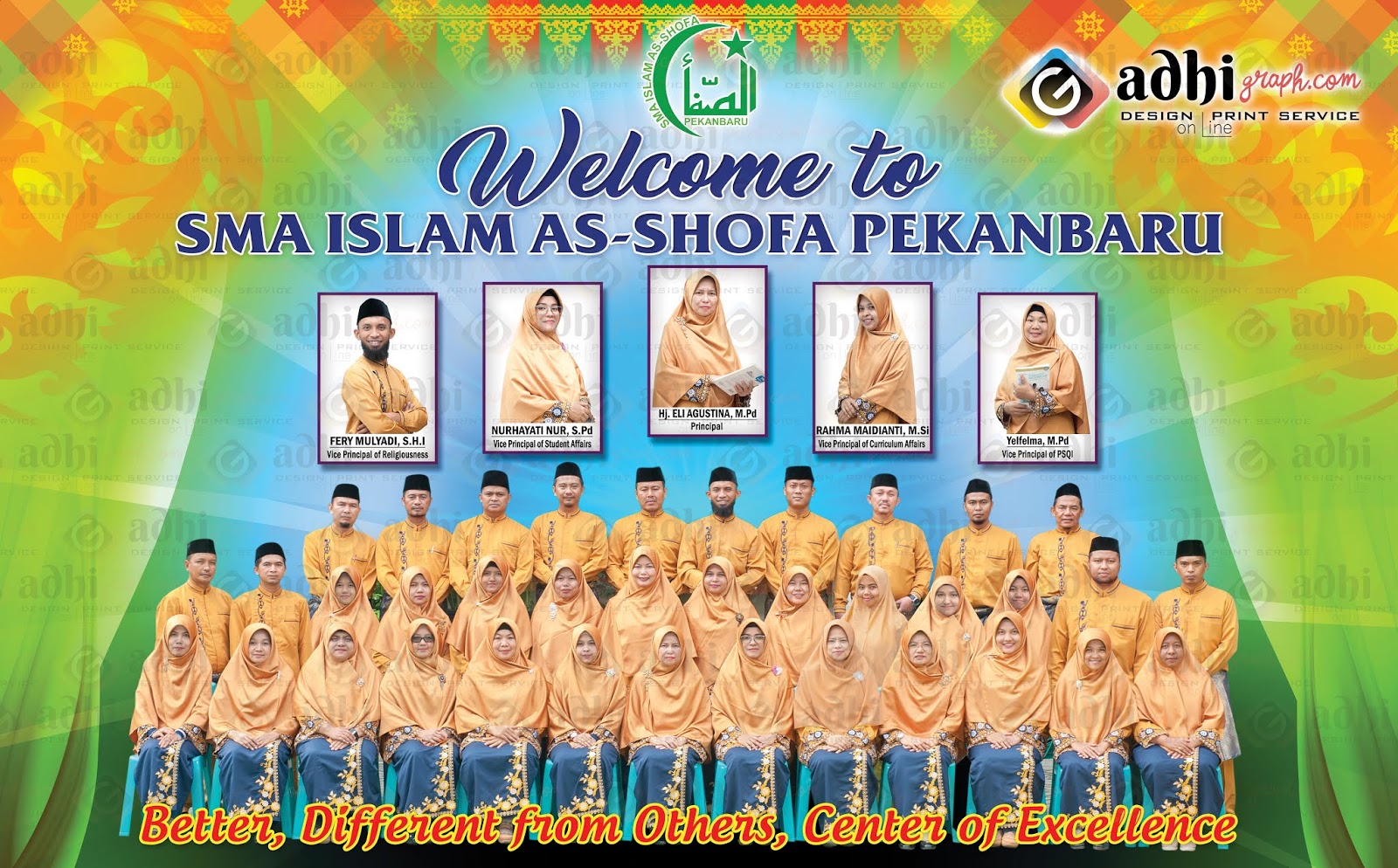 DESAIN BACKDROP SMA AS-SHOFA PEKANBARU