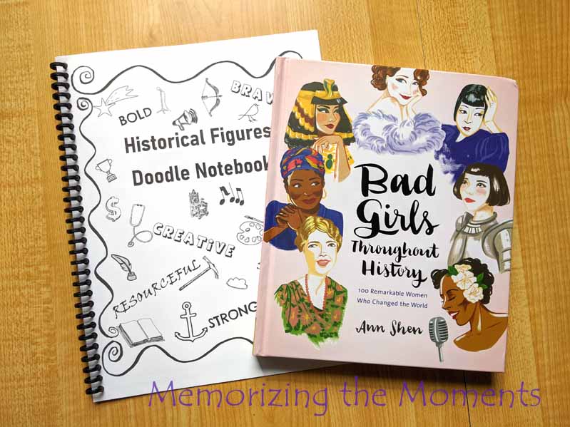 Memorizing the Moments: Historical Figures Doodle Notebook