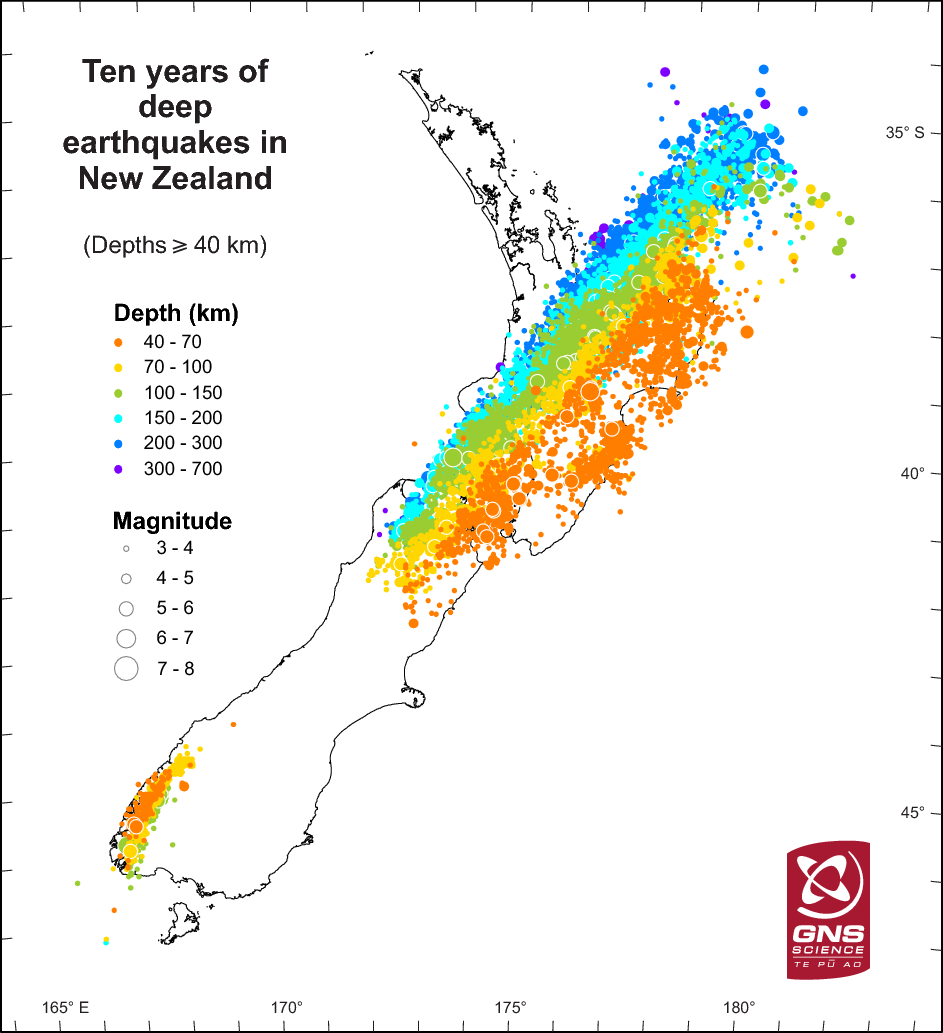 GeoNet - Science in Action: Deep Earthquakes and Magnitudes